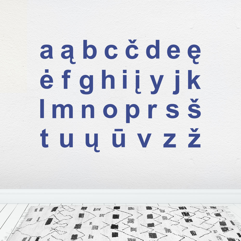 ALPHABET SMALL LETTERS Educational wall stickers | Sensorylearningfun.com